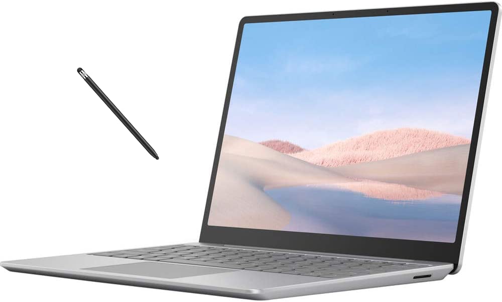 Microsoft Surface Laptop Go 12.4", Touchscreen, Intel i5-1035G1, Intel UHD Graphics, 4GB RAM, 64GB eMMC Flash Memory, Windows 10s, Platinum, with Stylus Pen