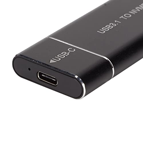 M.2 NVMe SSD Enclosure Adapter, Aluminum Alloy SSD Enclosure Adapter Ultrathin Excellent Heat Dissipation for PC
