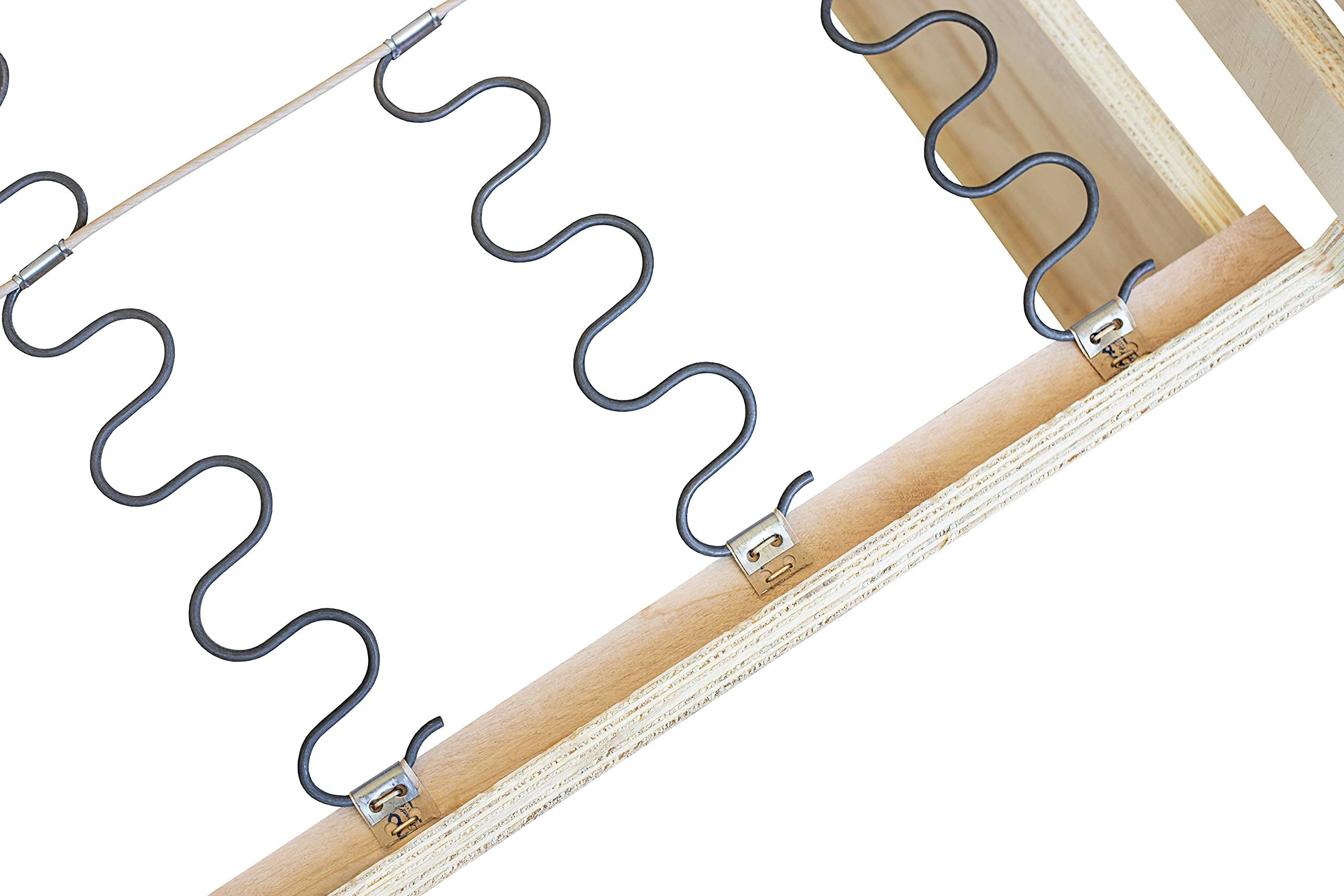 House2Home 18" Couch Spring Repair Kit to Fix Sofa Support for Sagging Cushions - Includes 2pk of Springs, Upholstery Spring Clips, Seat Spring Stay Wire, Screws, and Installation Instructions