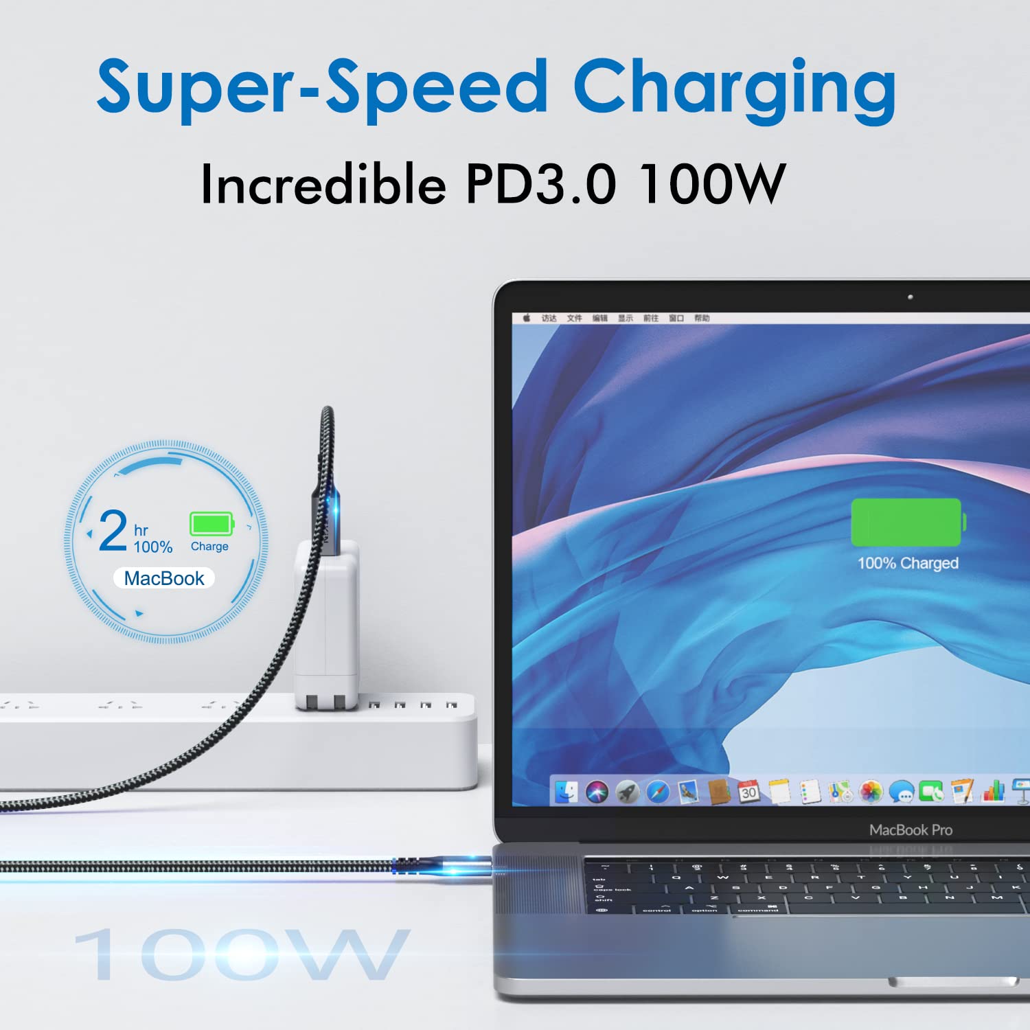 MOKiN USB 4 Cable 4ft, 40Gbps USB Cable with 100W Charging, Supports 5K or 8K Display, USB 4 Cable Compatible with MacBook, Hub, Docking, USB 4 and USB 3