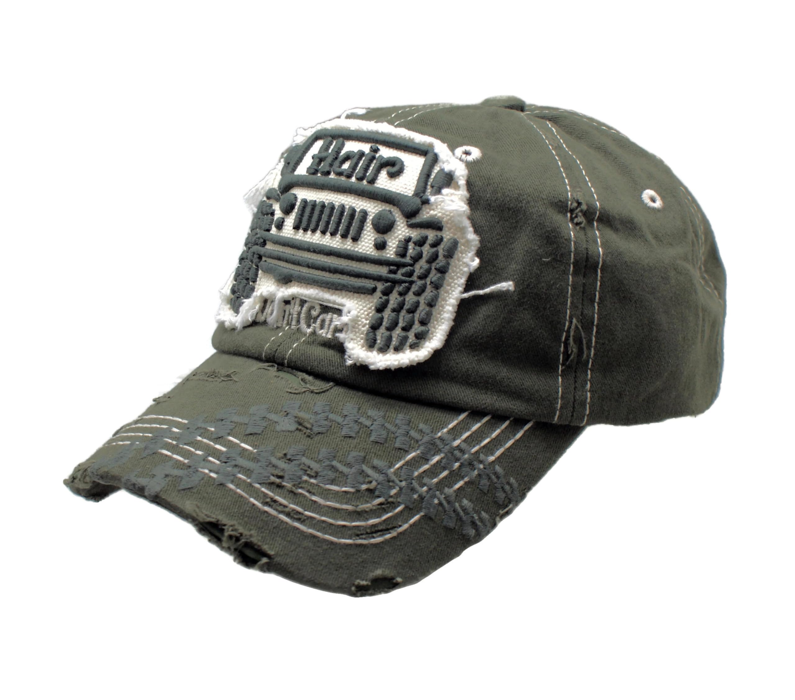 National Cap Hat - Hair - Don't Care Off Road Hat/Cap Cream, 7 3/8
