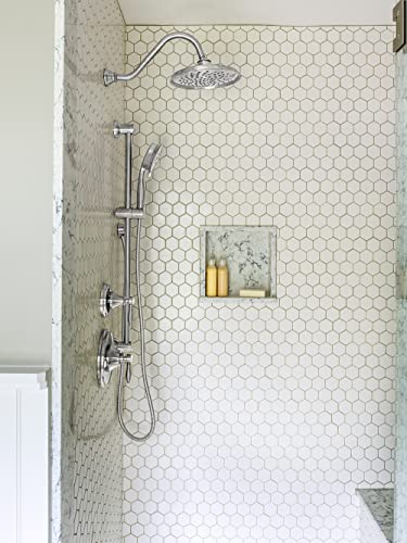 Moen Eco-Performance Chrome Handheld Showerhead with 69-Inch-Long Hose Featuring 30-Inch Wall-Mounted Slide Bar, Four-Function Hand Shower offers Personalized Spray, 3667EP
