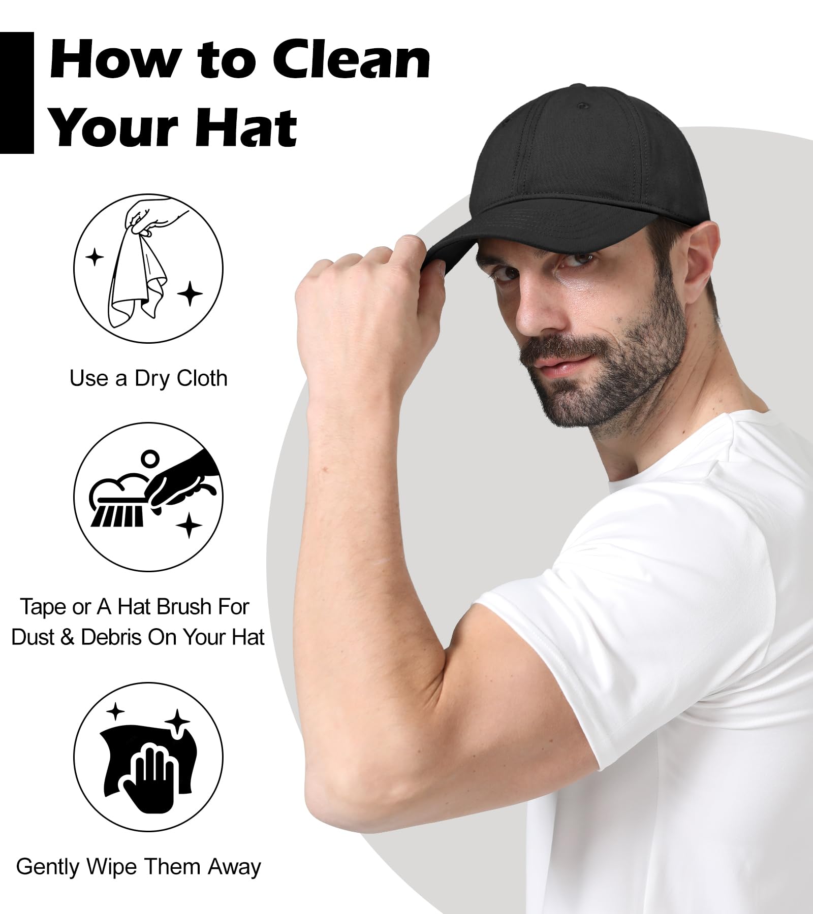 LiuSuper Plain Baseball Cap for Small Heads, XX-Small Adjustable Unisex Cotton Trucker Hat, Petite Dad Hat for Men and Women