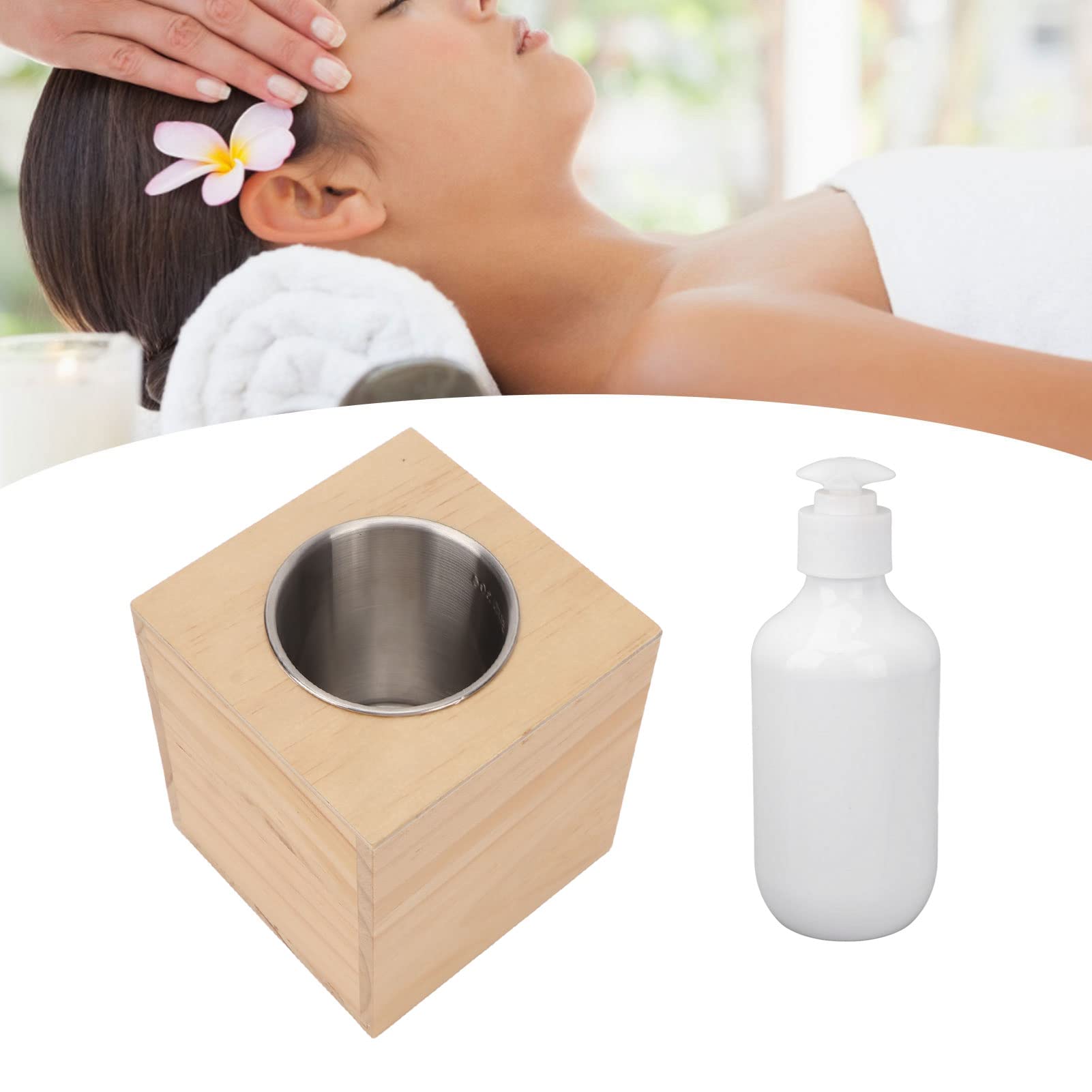 Massage Oil Warmer Professional Beauty Salon Home Lotion Warmer Single Bottle Massage Oil Heater Adjustable Temperature