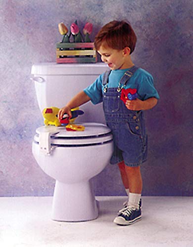 Mommy's Helper Lid-Lok Toilet Seat Safety Latch, White, 1-Pack