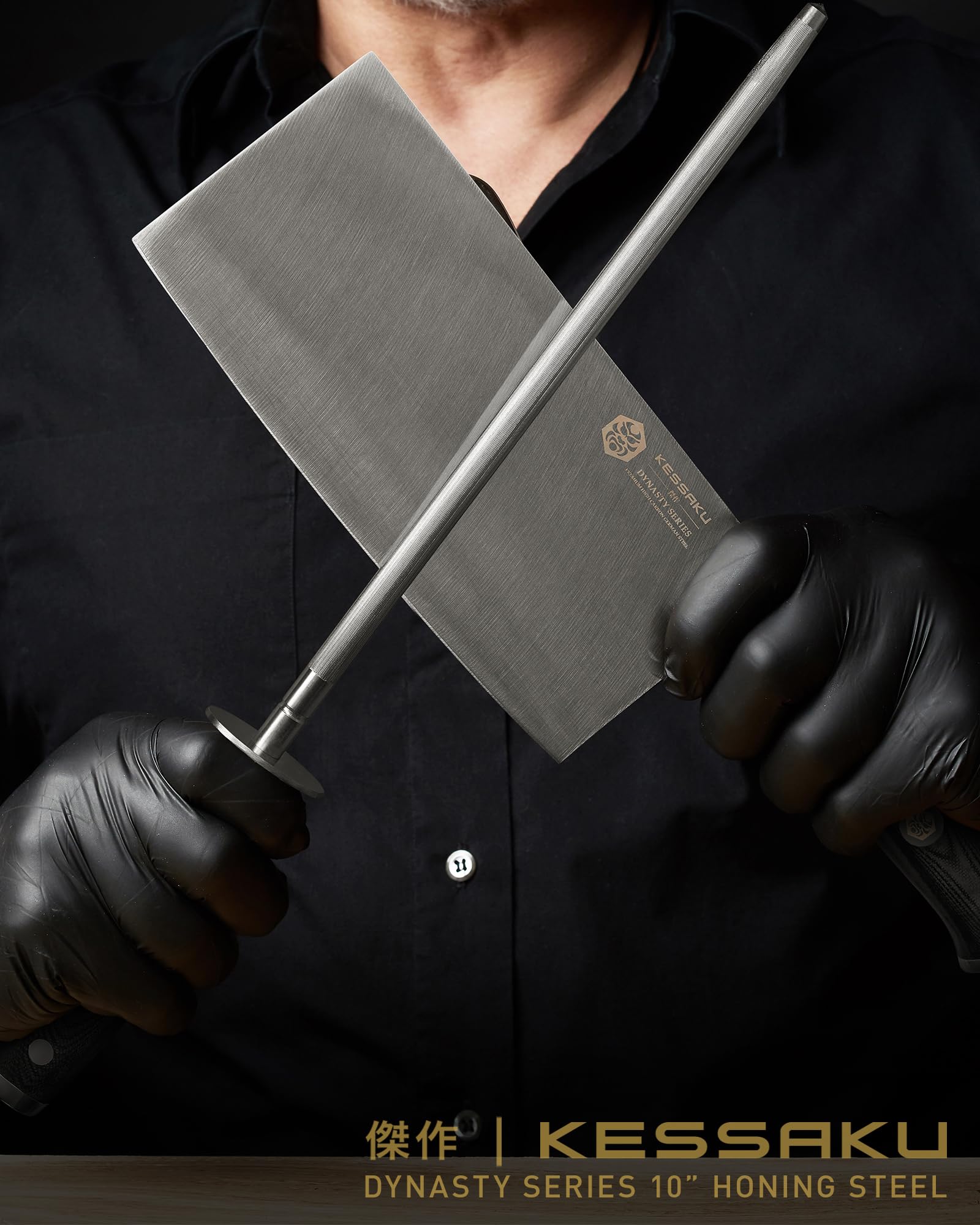 KESSAKU Mini Santoku Knife - 5 inch - Dynasty Series - Razor Sharp Kitchen Knife - Forged ThyssenKrupp German High Carbon Stainless Steel - G10 Garolite Handle with Blade Guard