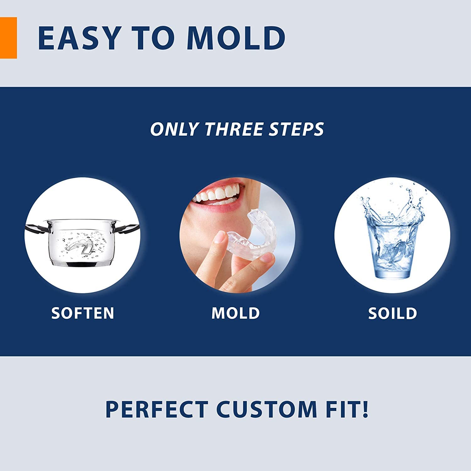Neomen Mouth Guard, Mouth Guard for Clenching Teeth at Night, 2 Small and 2 Big Night Guards for Teeth Grinding and Clenching Teeth at Night for Grinding Teeth