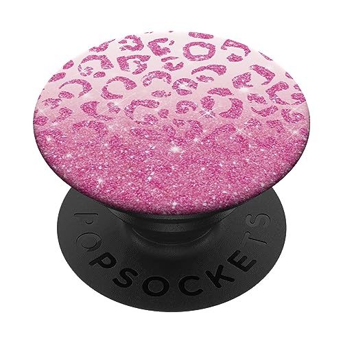 Pink Leopard Print - Pink Cheetah Print for Women & Girls PopSockets Swappable PopGrip