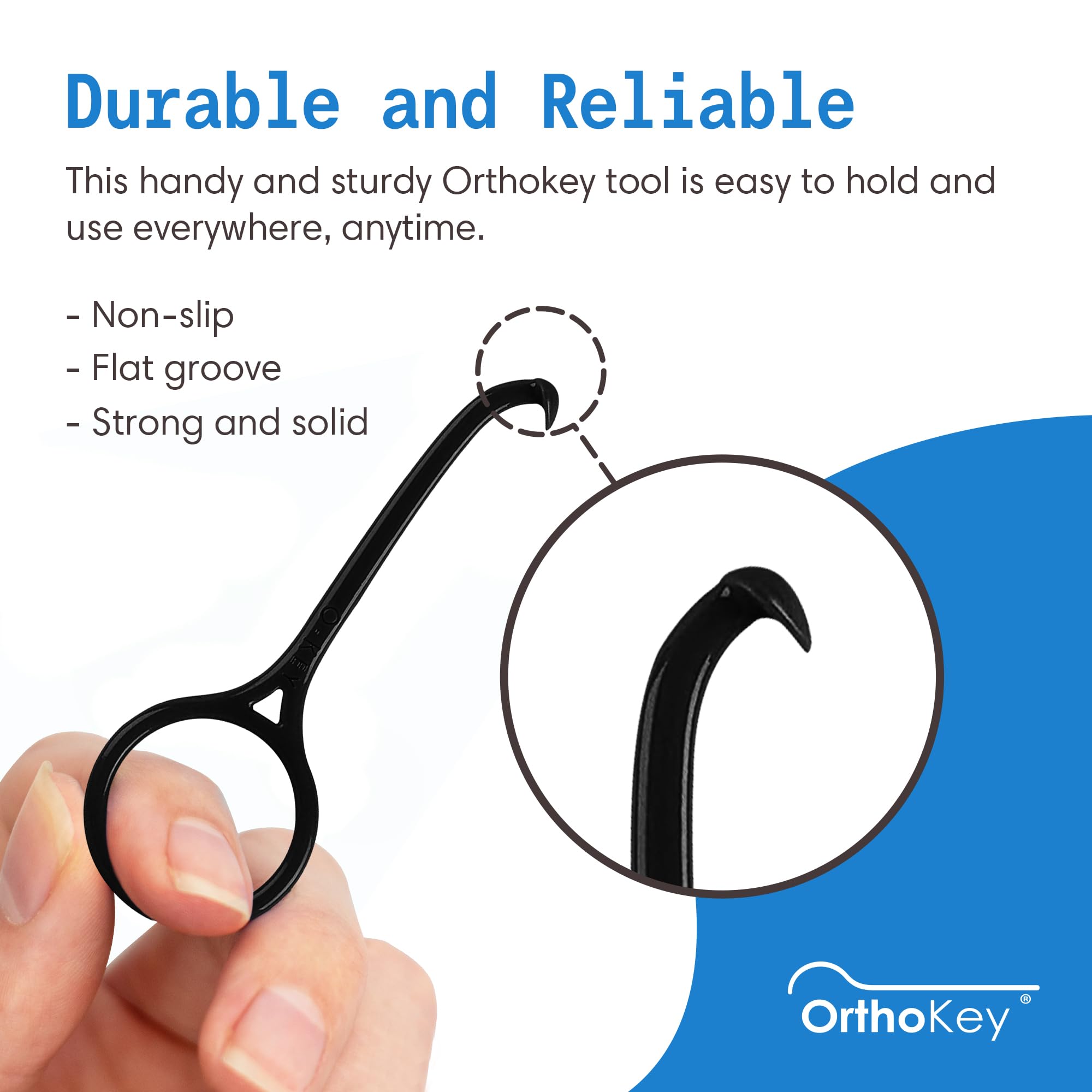 OrthoKey Clear Aligner Removal Tool for Teeth β Grabber Remover Tool for Invisible Removable Braces & Retainers β Fits Into a Dental Carrying or Aligner Case Cleaner β Small Size, Pink and Black