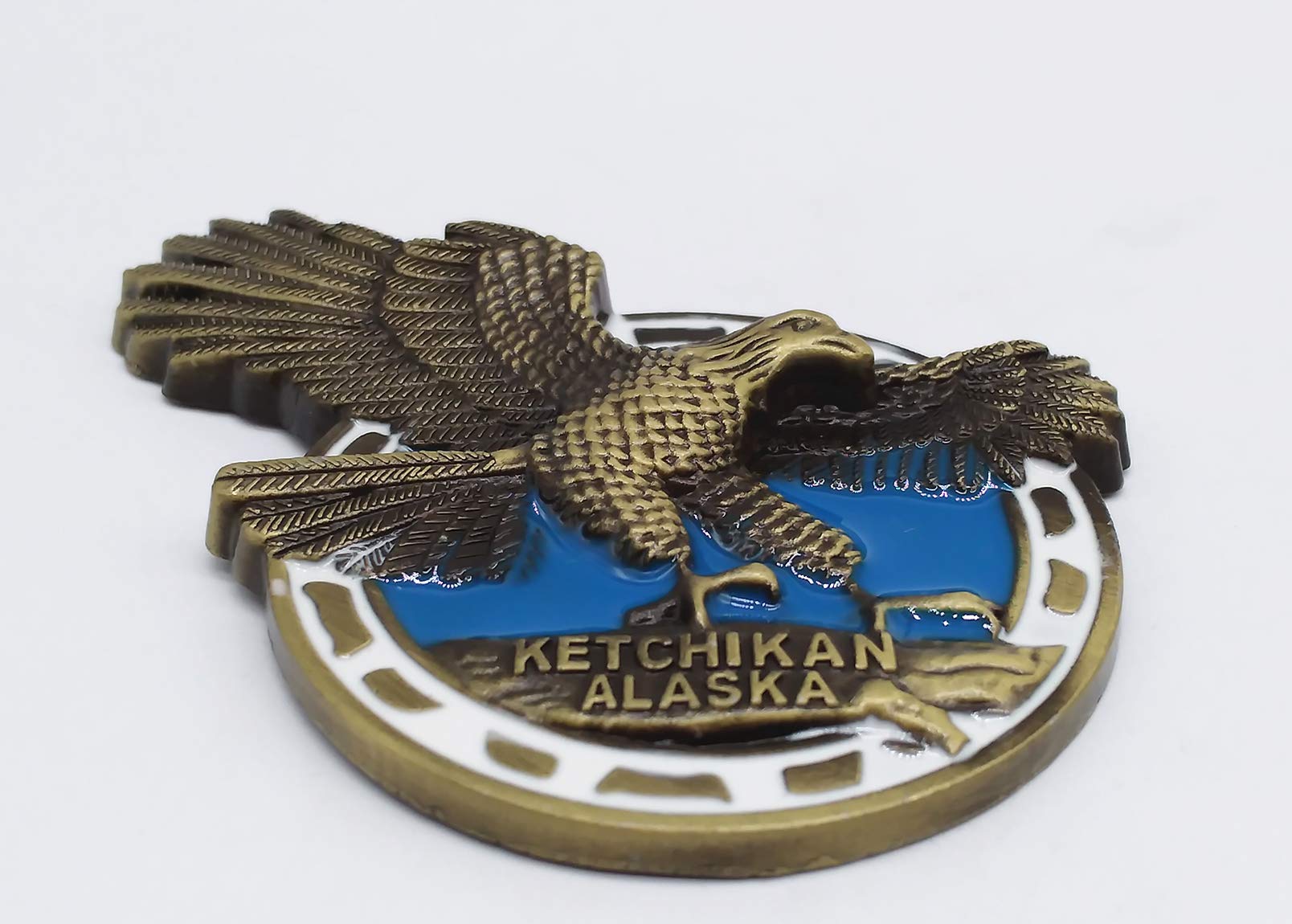 Ketchikan Alaska USA 3D Metal Fridge Magnet Tourist Souvenir Gift Home & Kitchen Decoration Magnetic Sticker America Refrigerator Magnet Collection