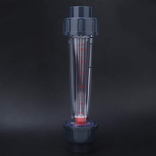 LZS-25(D)Liquid Flowing Meters 250-2500L/H Tube Type Water Rotameter Plastic Flat Mouth Flowmeter 32mm/1.26in Waterflow Controllers Hydraulic Valve Fittings