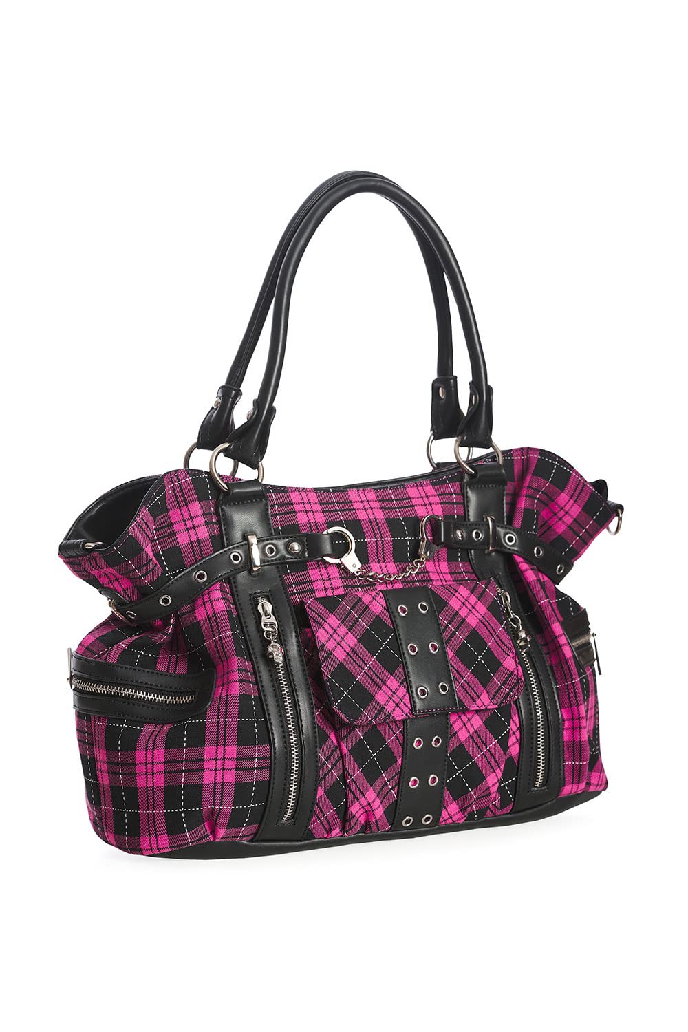 Lost Queen Rise Up Gothic Emo Alternative Style Bag (Pink)