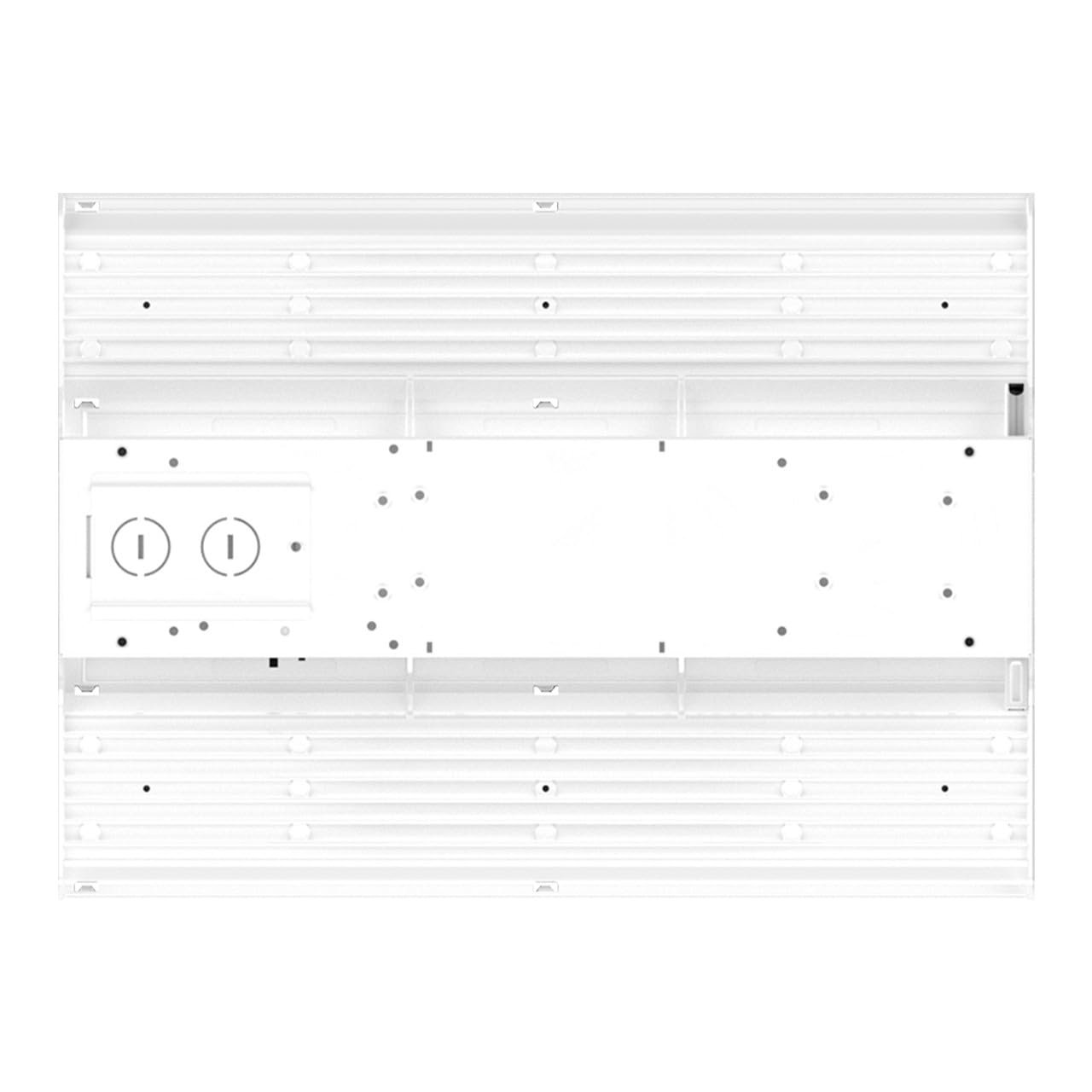 RAB Lighting RAB RBAY17S LED Linear High Bay, 80/100/130W, 35/40/50K, Compact Design, Adjustable Power and Color Temperature, 120-277V, Includes Chain and V-Hook for Mount, White