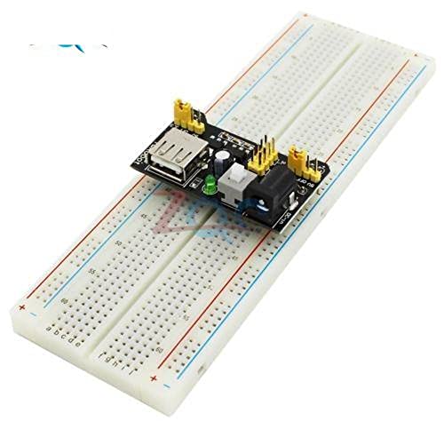 MB102 830 Points Solderless Prototype Breadboard + Power Supply Module for Arduino DIY Kit