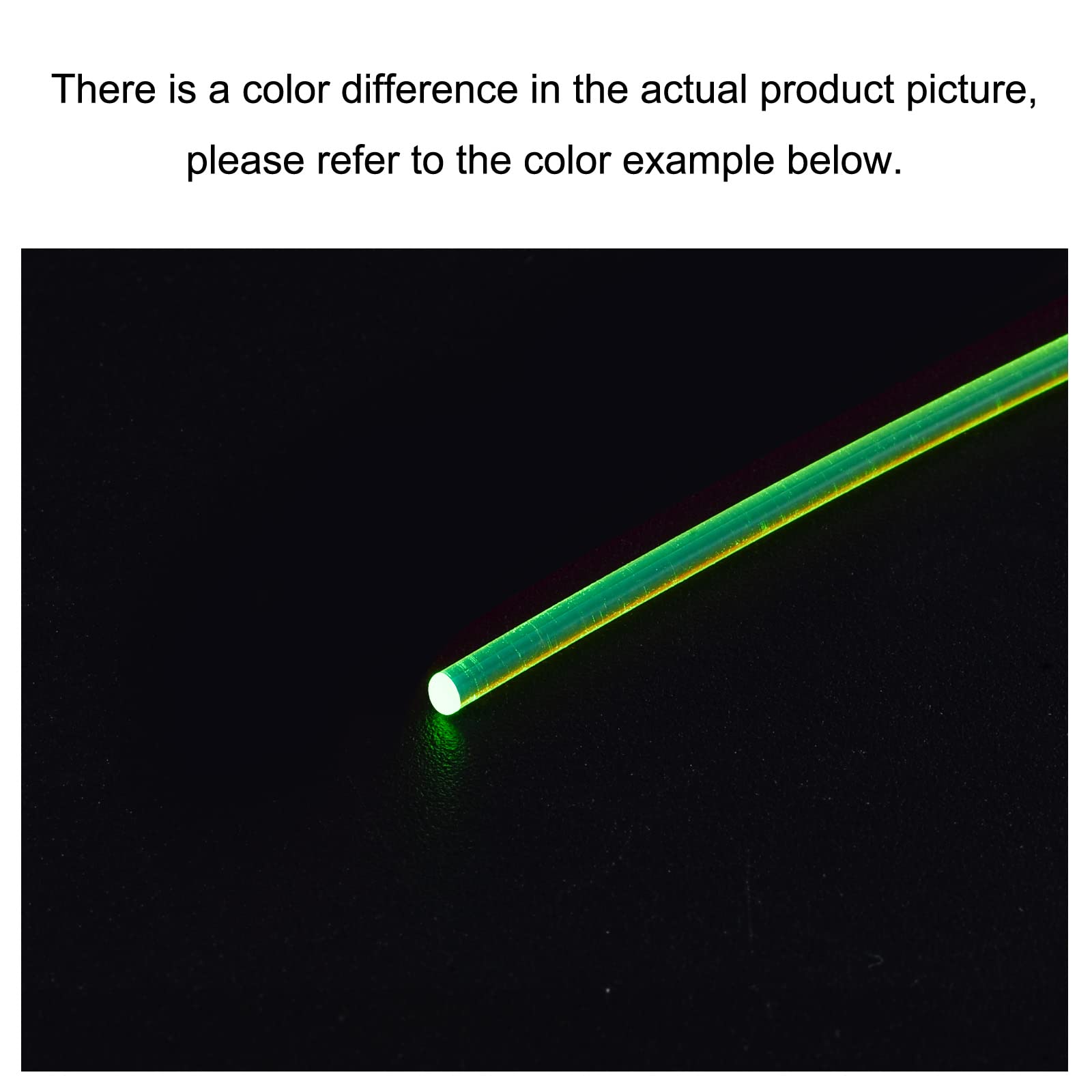 MECCANIXITY Fiber Optic Rods PMMA 1mmx30cm for Sight Filament Green Pack of 2