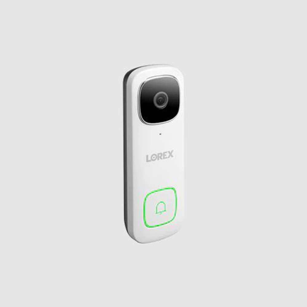 Lorex B451AJD-E 2K Wired Video Doorbell White Bundle with Lexar High-Performance 633x microSDHC/microSDXC UHS-I 64GB Memory Card