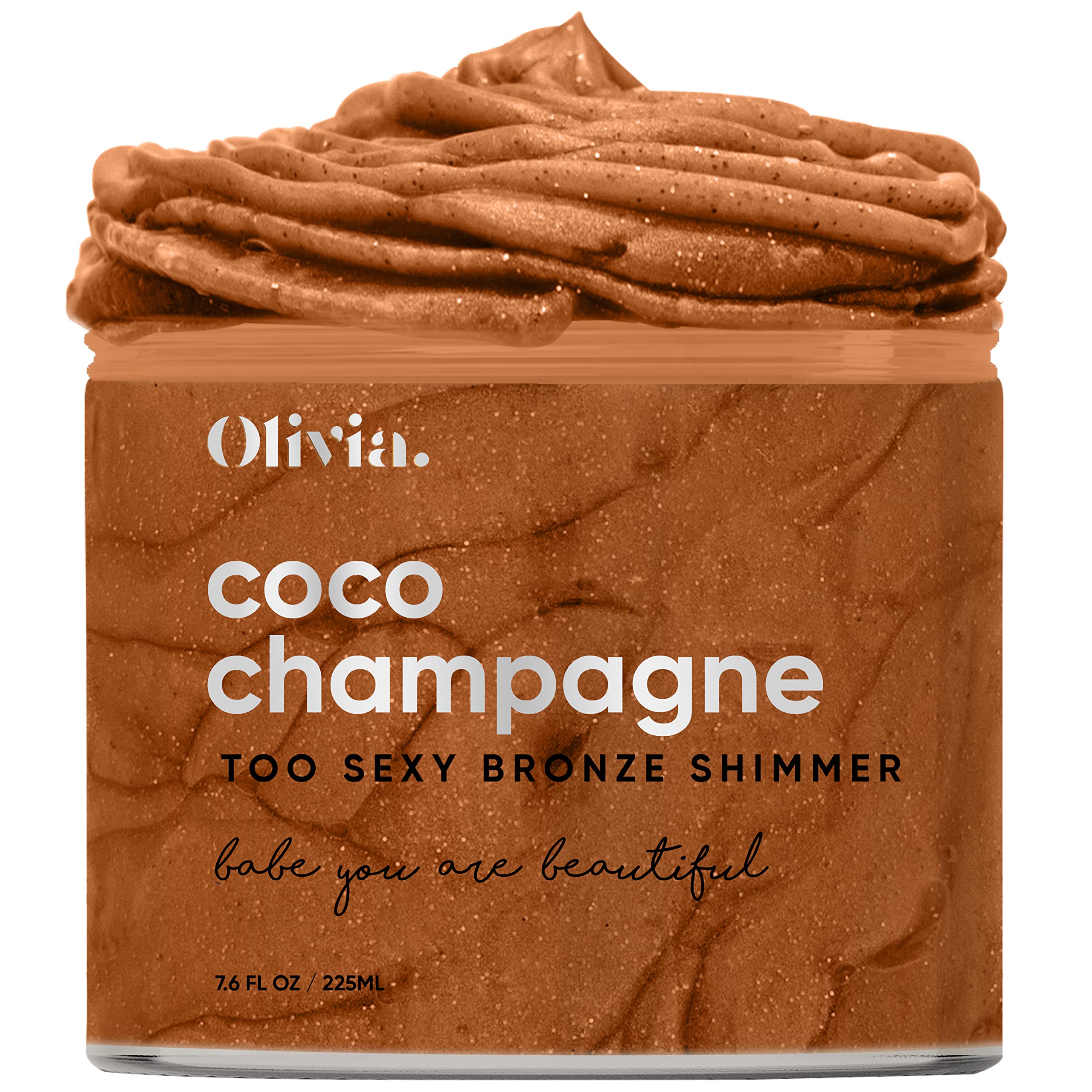 Olivia Body Bronze Shimmer - Self Tanning Hydro Gel with Glitter - 7,6 Fl Oz