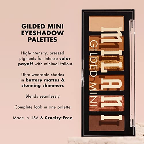 Milani Gilded Mini Eyeshadow Palette with 6 Matte & Shimmer Hues - Champagne Problems