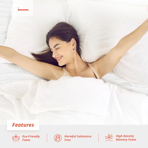 PrimaSleep Queen Mattress, 10 Inch Support Cloud Hybrid Mattress, Gel Infused Memory Foam, Pocket Spring for Support and Pressure Relief, CertiPUR-US Certified, Bed-in-a-Box, Soft, Queen Size