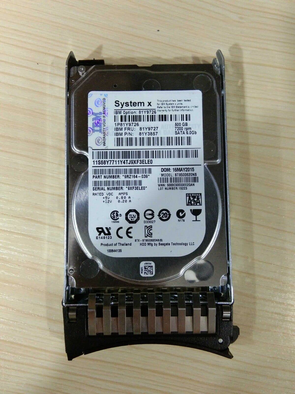 New 81Y9775 81Y9774 3TB 7.2K 6Gbps NL SATA 3.5" HS HDD | Free Domestic & International Shipping