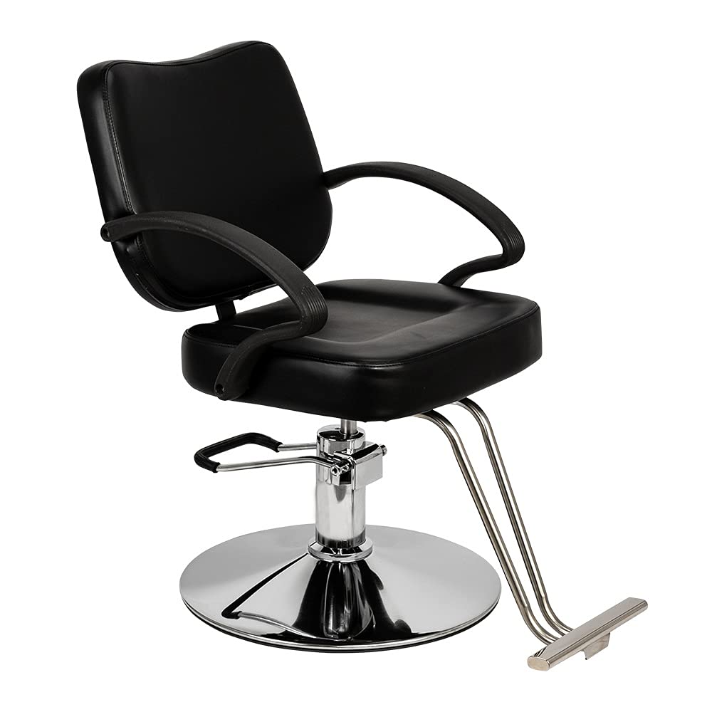 LLAMN Hair Salon Barber Lady Barber Chair Hairdressing Chair Black