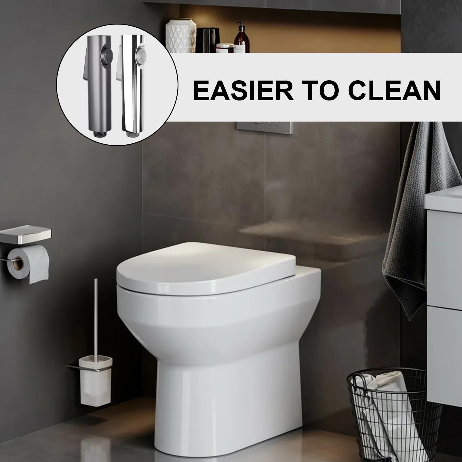 Portable Handheld Bidet Sprayer Set Bathroom Toilet Shower Diaper Sprayers For Bathroom Cleans Personally Hygienes
