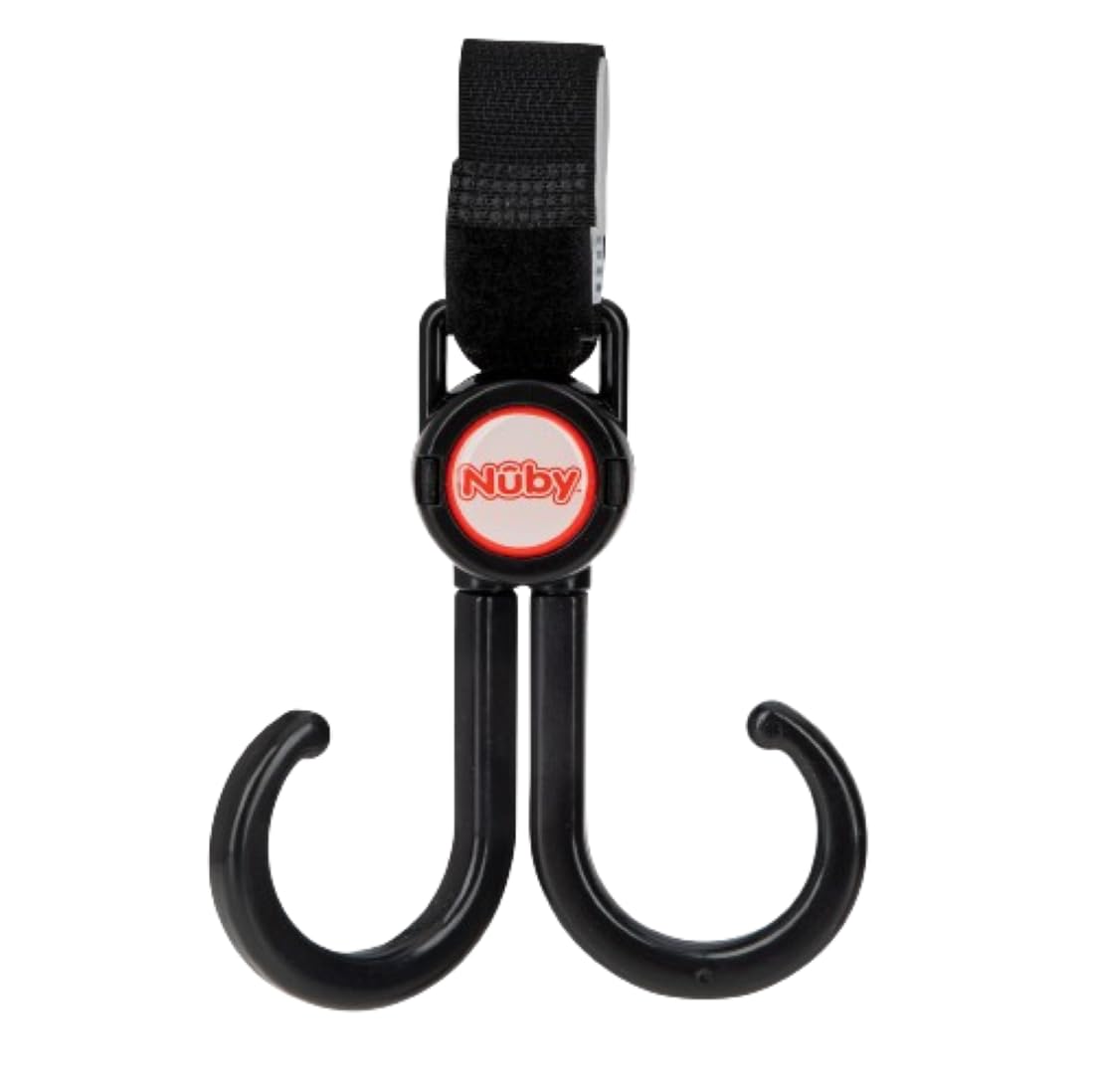 Nuby Double Stroller Hook, Adjustable Hook (Grey)