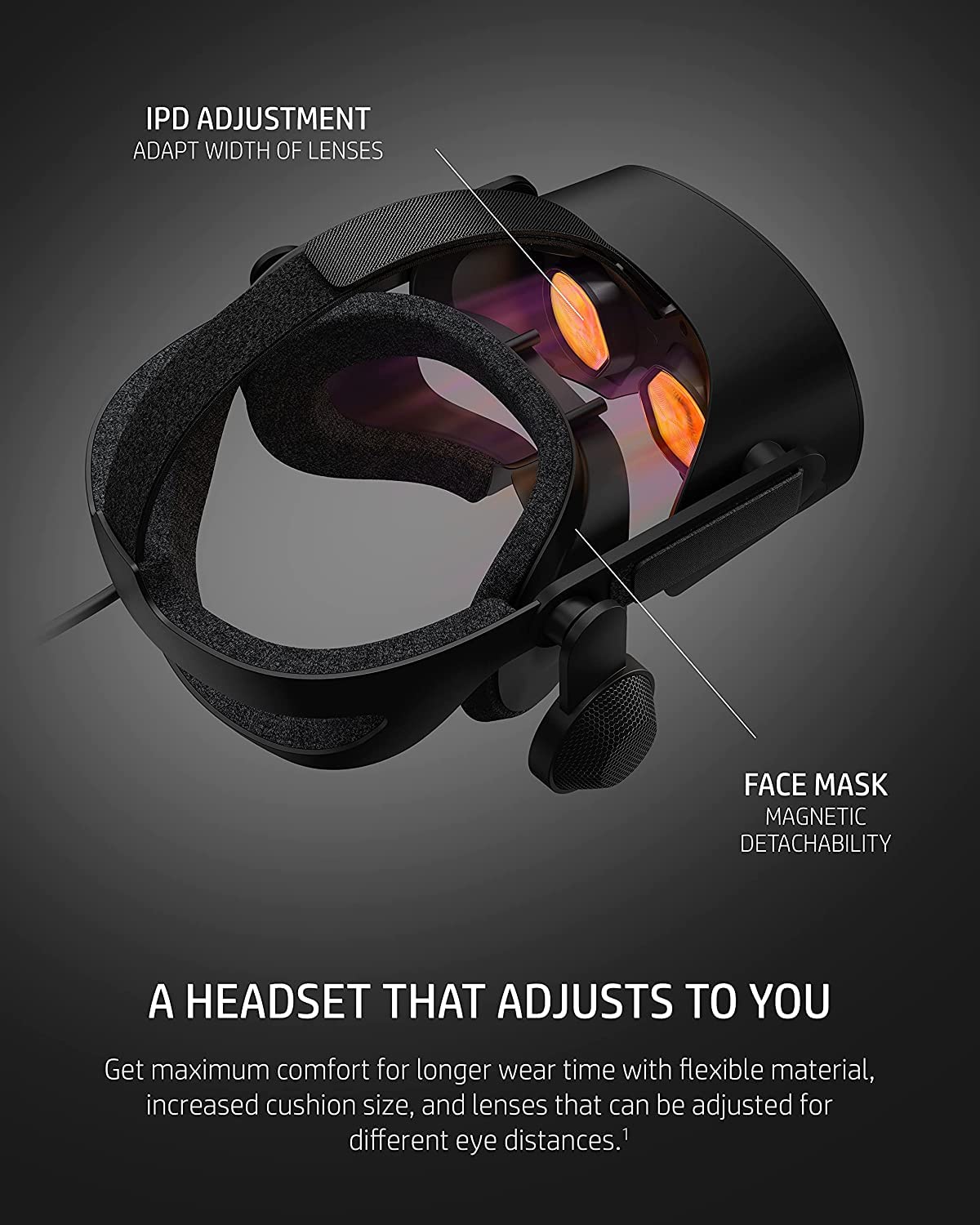 HP Reverb G2 Virtual Reality Headset V2 Version Controller, Adjustable Lenses & Speakers from Valve, 2160 x 2160 LCD Panels, for Gaming, Ergonomic Design, W/Silmarils Lens Wipes