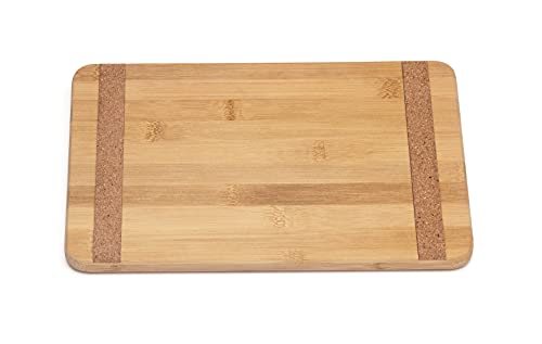 Lipper International Bamboo Wood Kitchen Cutting and Serving Board with Non-Slip Cork Backing, Large, 15-3/4" x 11-3/4" x 5/8"
