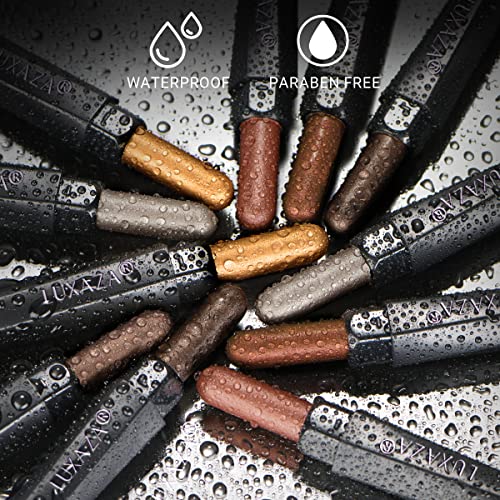 LUXAZA Brown Eyeshadow And Eyeliner Pen Set, Shimmer Neutral Cream Crayon,Waterproof Long Lasting Eye Highlighter Stick,Eye Brightener Stick Makeup Set, 6PCS