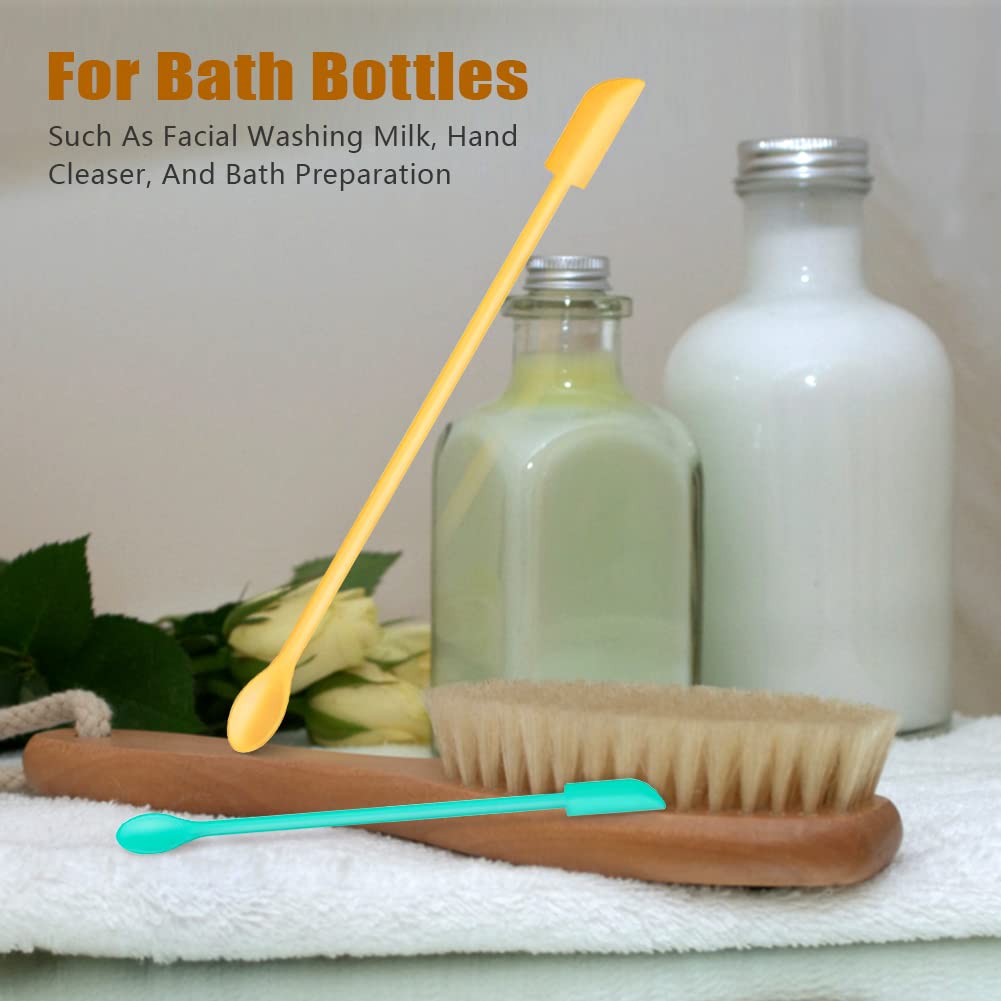 Makeup Spatula 6Pcs, Silicone Spatula Set Mini Small Spatula for food Bottle Beauty Spatula Tiny Lotion Jar Scraper to Get Last of Makeup Out(Multicolor)