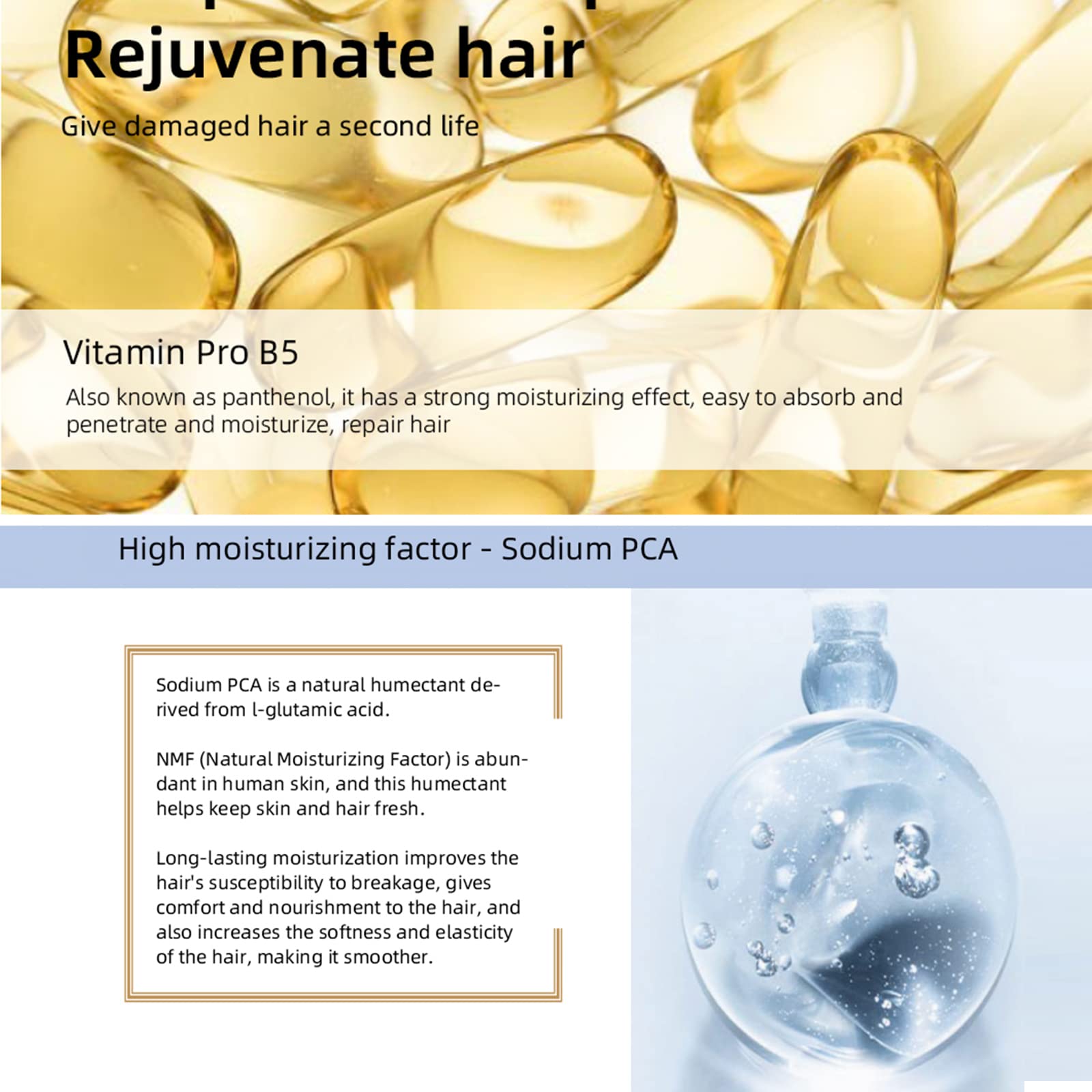 oba perm Damaged Repair Hydrate Shampoo and Conditioner Set 500ml*2