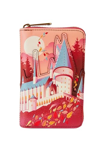 Loungefly Harry Potter Hogwarts Fall Zip Around Wallet | Harry Potter Wallets Standard