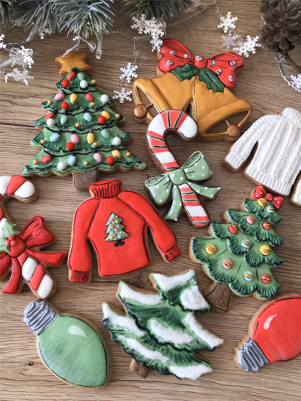 LILIAO Christmas Winter Ugly Sweater Cookie Cutter - 4.2 x 3.2 inches - Stainless Steel