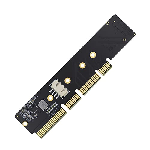 NFHK NGFF M.2 M-Key NVME AHCI SSD to PCI-E 3.0 16X 8X 4X Power Adapter Low Profile Height 3cm for 110mm 80mm SSD 1U Server