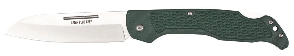 Ontario Knife Company Camp Plus Folding Chef Knife, Stainless Steel Folding Knife For Camp Kitchen ā ON4300
