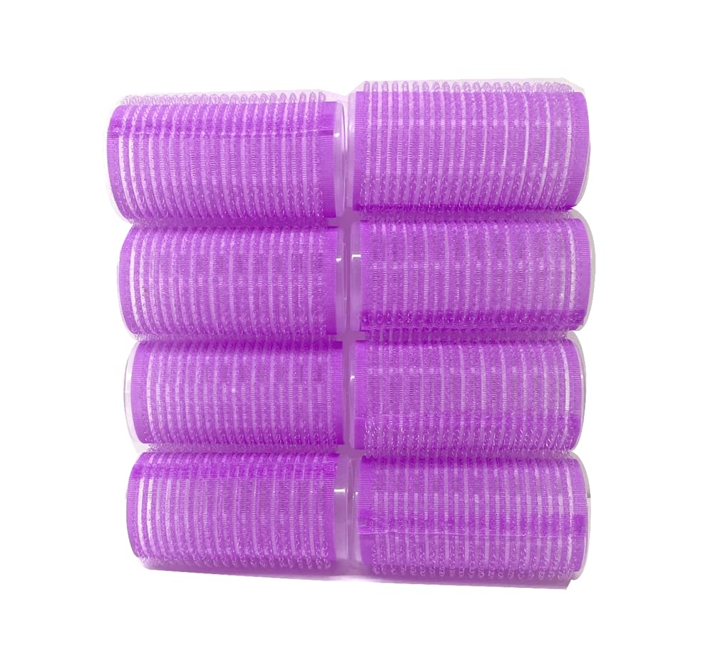 Medium Self Stick Hair Grip Curlers Rollers -8PC