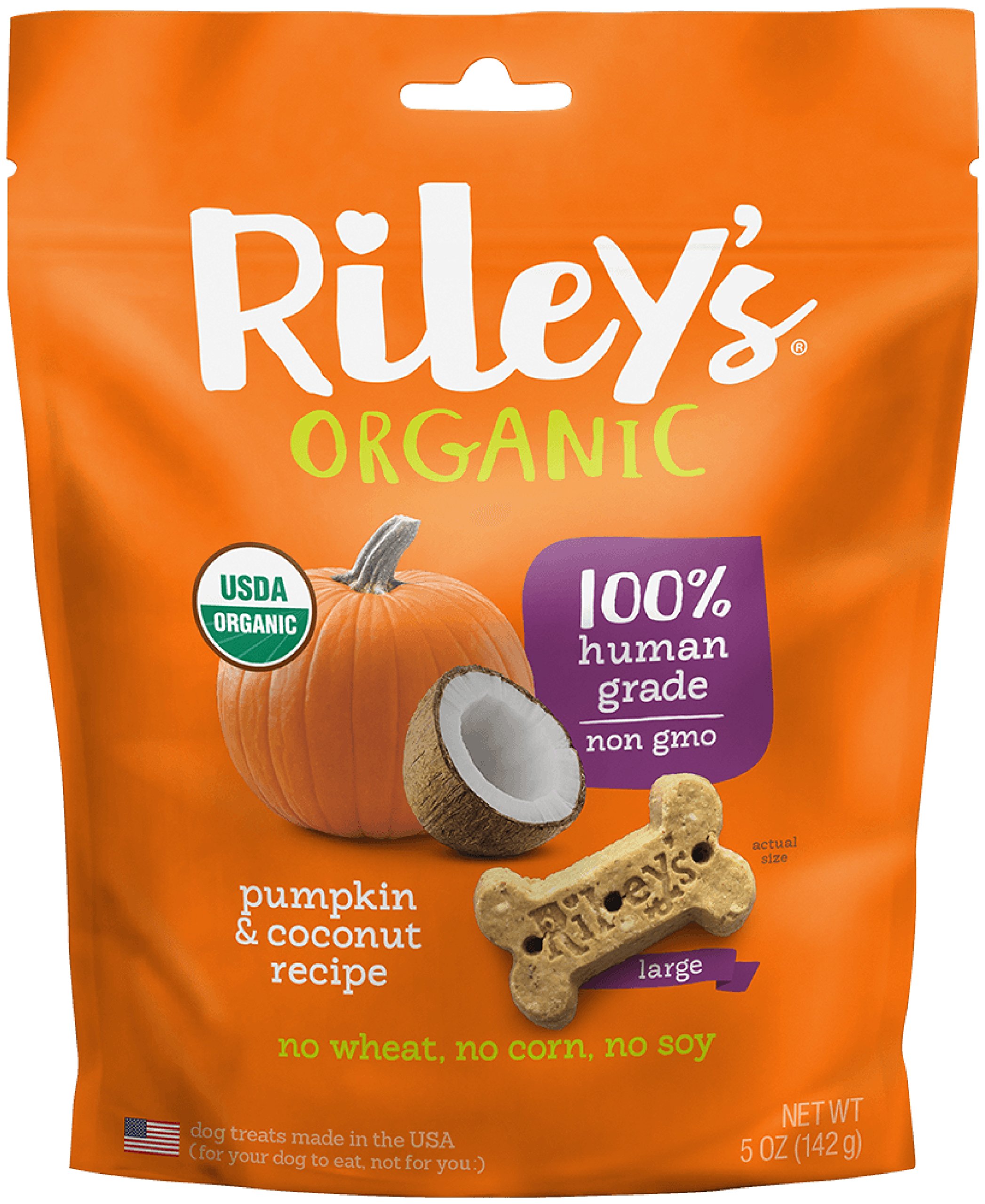 Riley'S Organics Pumpkin & Coconut Recipe Dog Treats