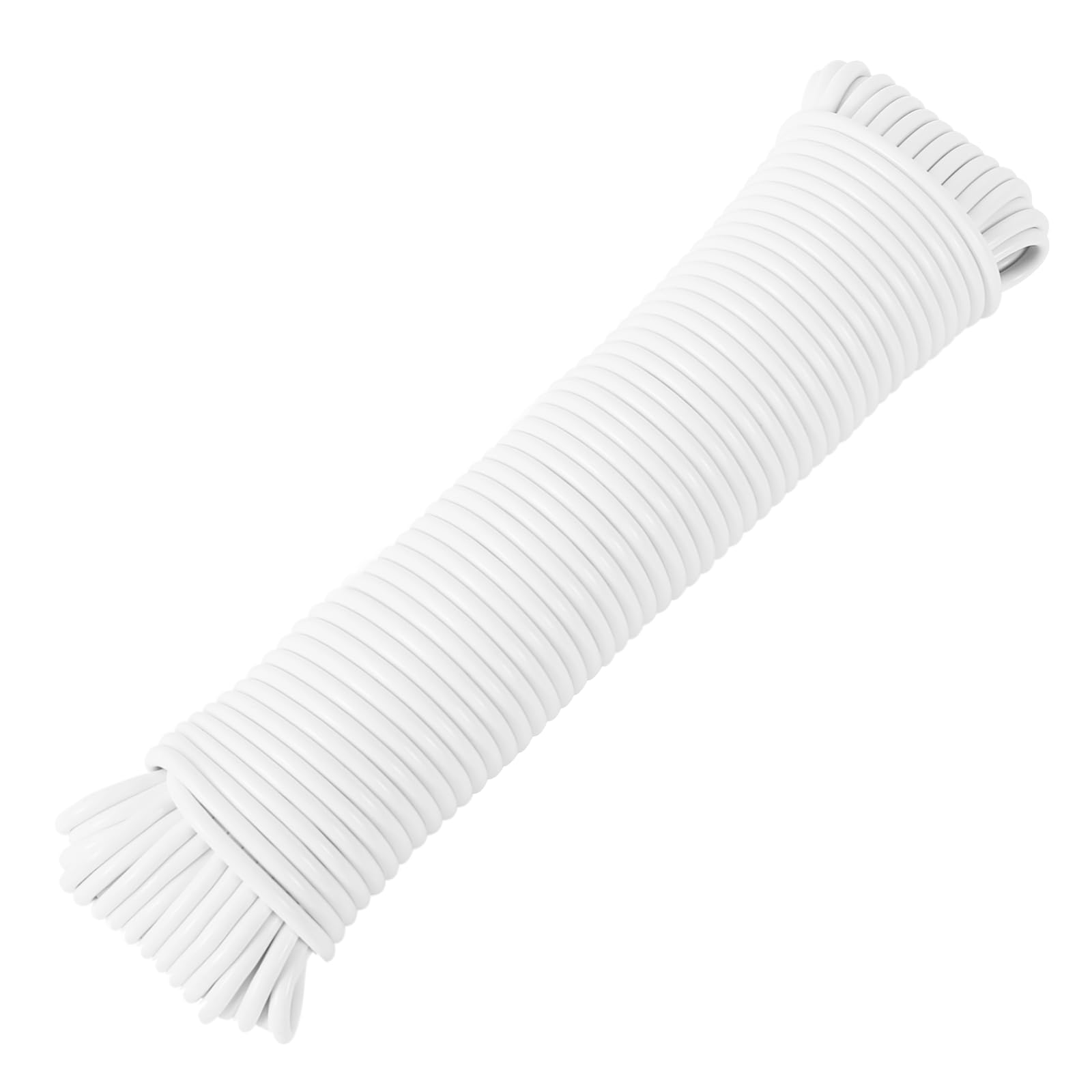 SDLTHR 100ft Plastic Coated Clothesline-Synthetic Fiber Core-Clothes Rope Camping Utility Good for Tie