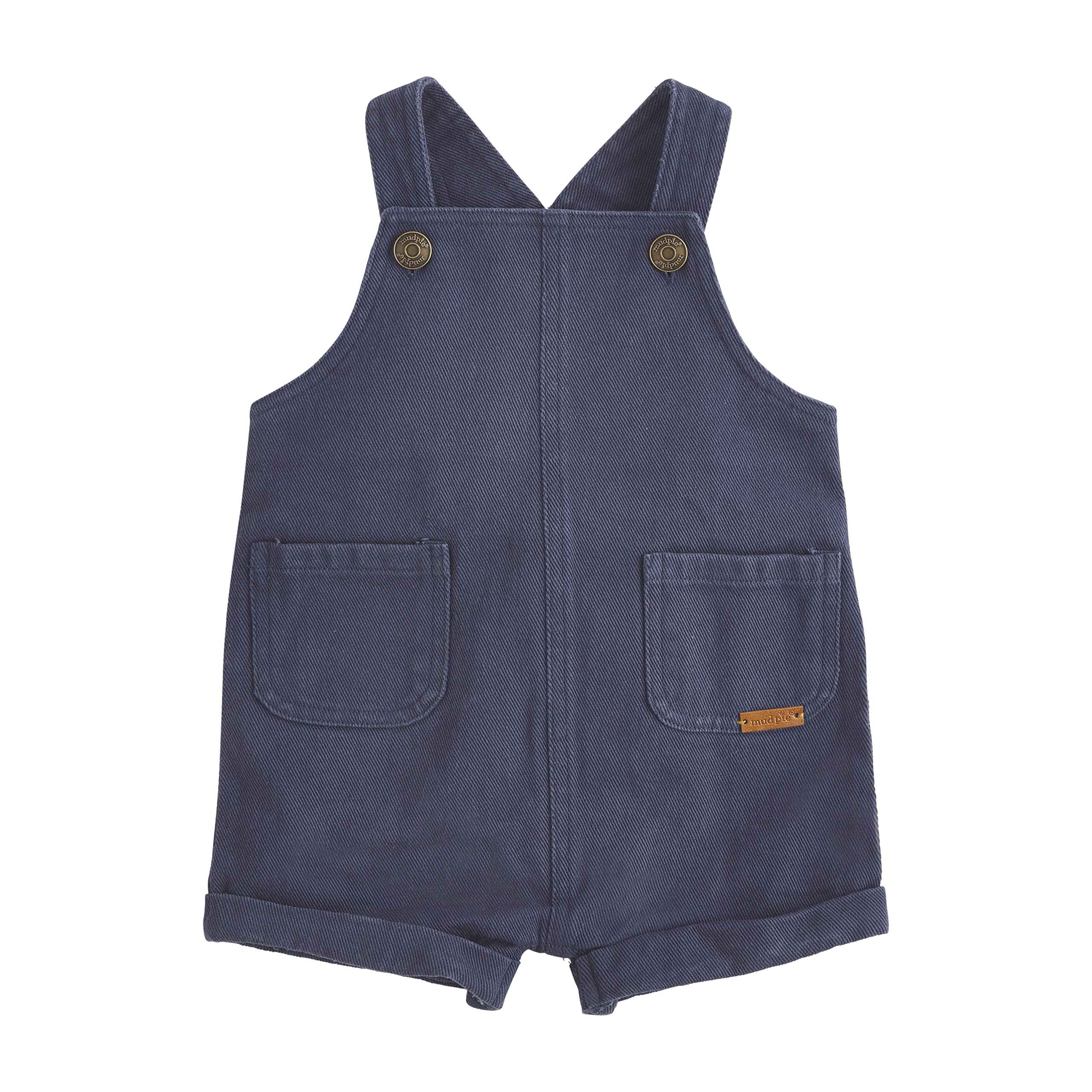 Mud Pie Baby Boy Denim Overalls, Blue, 3-6 Months