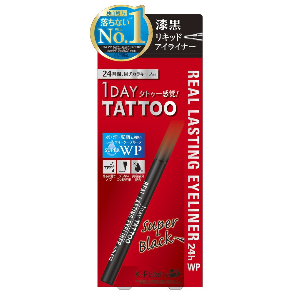 K-palette Real Lasting Eyeliner 24h Waterproof - 01 Super Black By K-palette for Women - 1 Oz Eyeliner, 1 Oz
