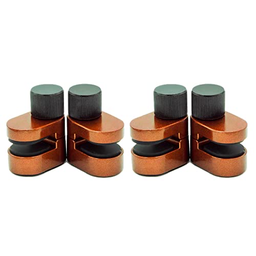 MMOBIEL 4 Pcs/Set Adjustable Metal Clip Fixture Glue Clamp Fastening LCD Screen Repair Tool for Smartphone, Computer, Laptop, Tablet, Ebook - Bronze