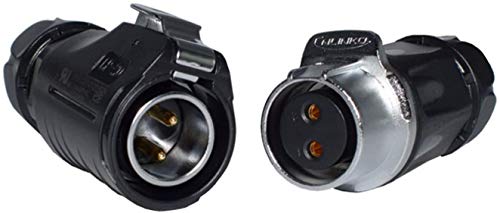 LIXIN 6.5ft 10AWG 2 Pin Power Industrial Circular Connector,for Furrion,Solar Panel Suitcase,Forrest River RV Ports