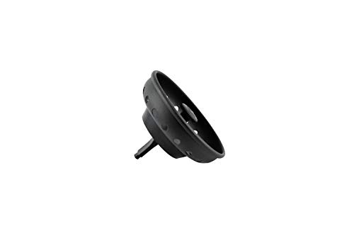 Plumb Pak K5414BLK Keeney Stainless Steel Kitchen Sink Strainer with Fixed Post Basket, Fits Standard 3-1/2-Inch Openings, 3-1/2 In. to 4 In, Black