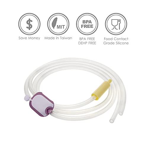 Maymom Tubing Compatible with Elvie Stride Pump; Not Original Elvie Stride Pump Parts or Accessories, Replacement Parts for Elvie Stride Tubing
