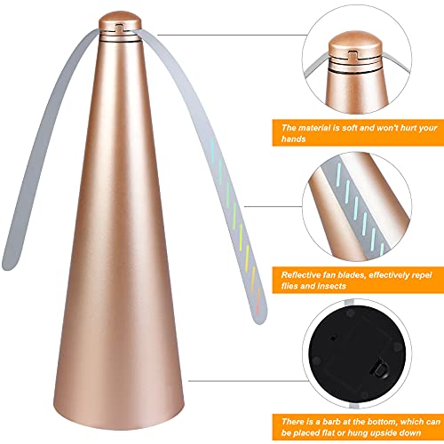 PIAOPIAONIU 4 Pcs Fly Fan for Table Outdoor Picnic Fly Fan and Food Fan Indoor Meal for Party