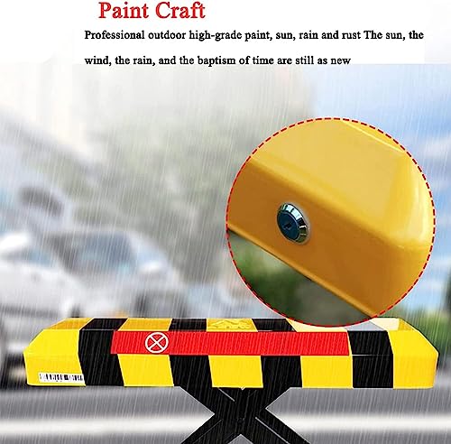 Parking Barrier Post Safety Bollard Automatic Parking Barrier Automatic Parking Lock Carport with Remote Control, Auto Lift Private Car Parking Latch Space Lock, Car Park Driveway Guard Saver