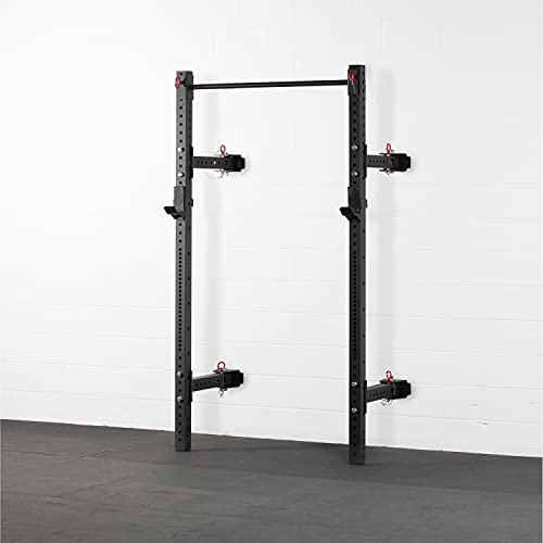 Titan Fitness X-3 Series 91in Wall Mounted Folding Power Rack, 21in Depth Space Savings Rack, Folds up to 8†from the Wall