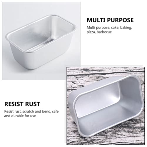 Luxshiny Bread Pan 2pcs Toast Box Bread Mold, Rectangle Loaf Pan, Baking Tray, Toast Baking Box for Kitchen Restaurant Bread Loaf Pan