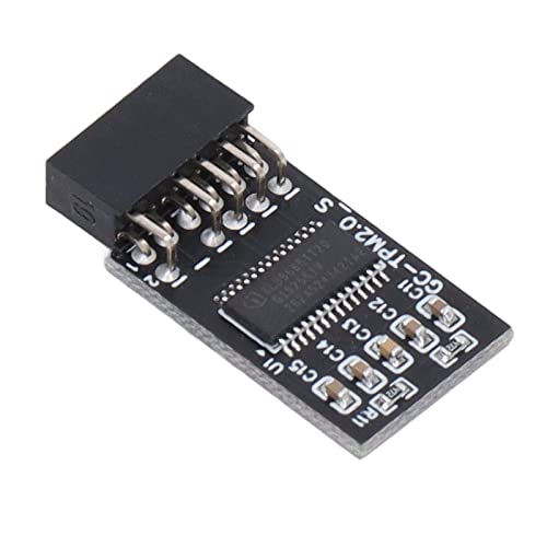Oumefar TPM 2.0 Module, 27mm Length Encryption Module Electronic Component LPC Interaface Wide Compatibility for Replacement Motherboard